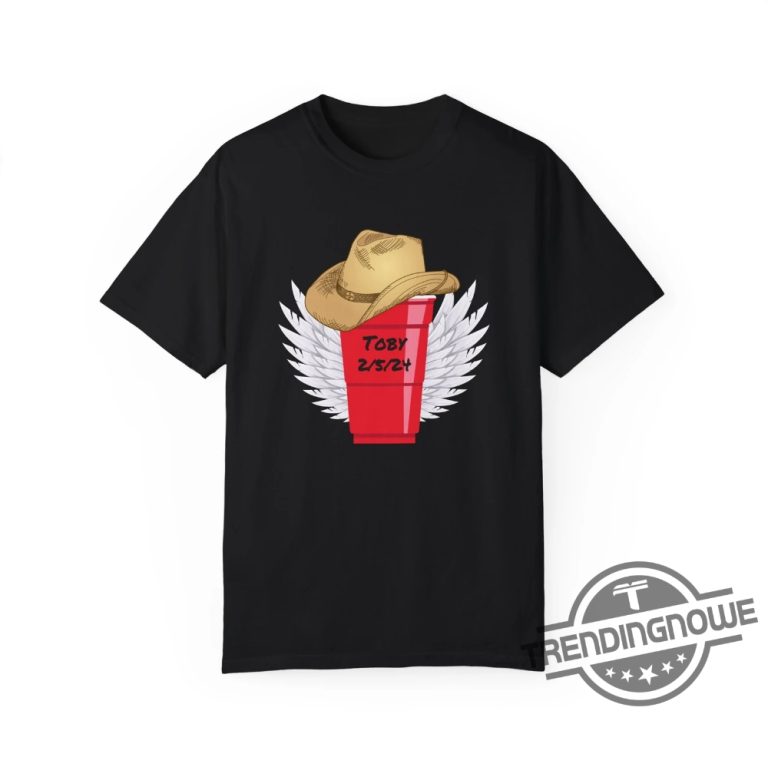 Toby Keith Shirt Red Solo Cup Wings Shirt Country Music Legend Homage